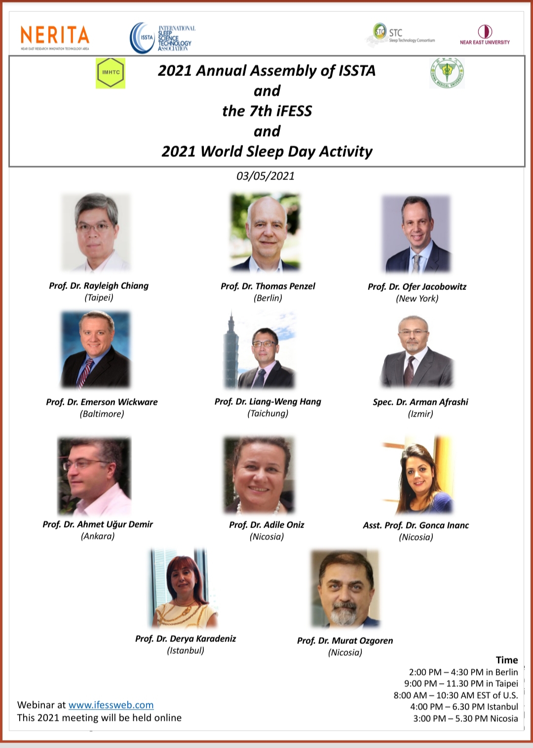 2021 Annual Assembly of ISSTA and 7th IFESS – YDÜ, Sağlık Bilimleri ...